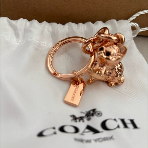 Coach | Accessories | Coach Rose Gold Key Ring | Poshmark